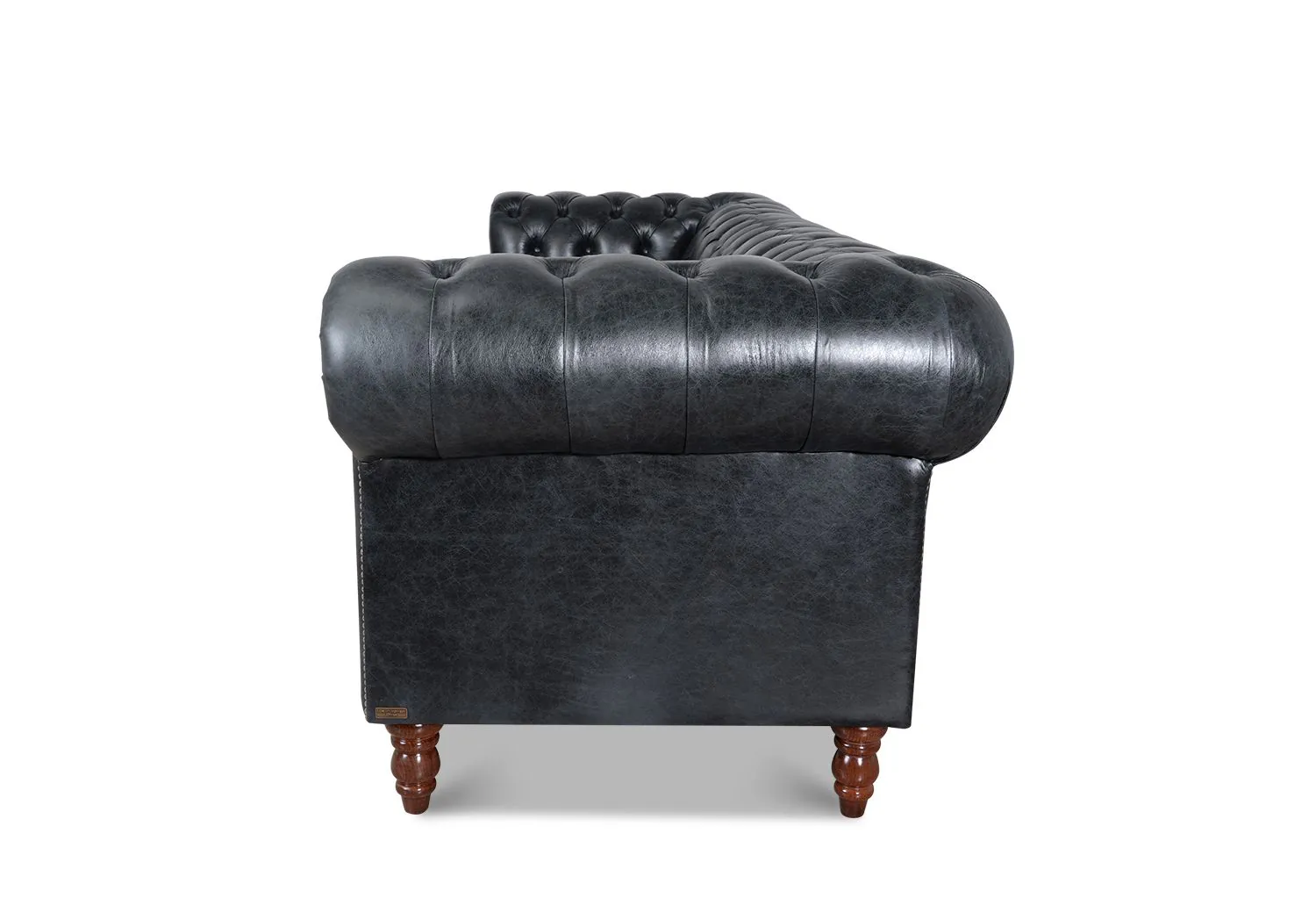 Chesterfield Sofa Collins Leder weiß | VON WILMOWSKY