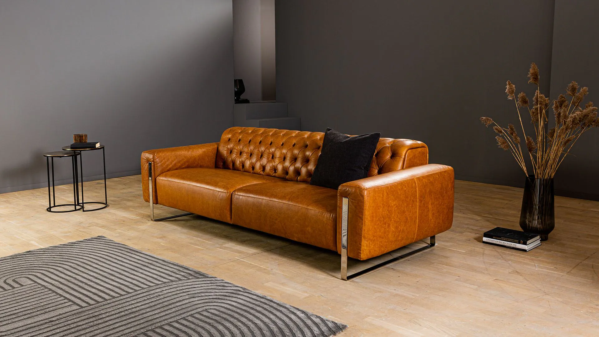 Designer-Sofa Nox Leder weiß | VON WILMOWSKY