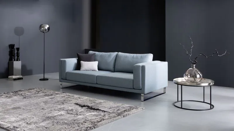 Designer-Sofa Cala in Leder Leder rot | VON WILMOWSKY