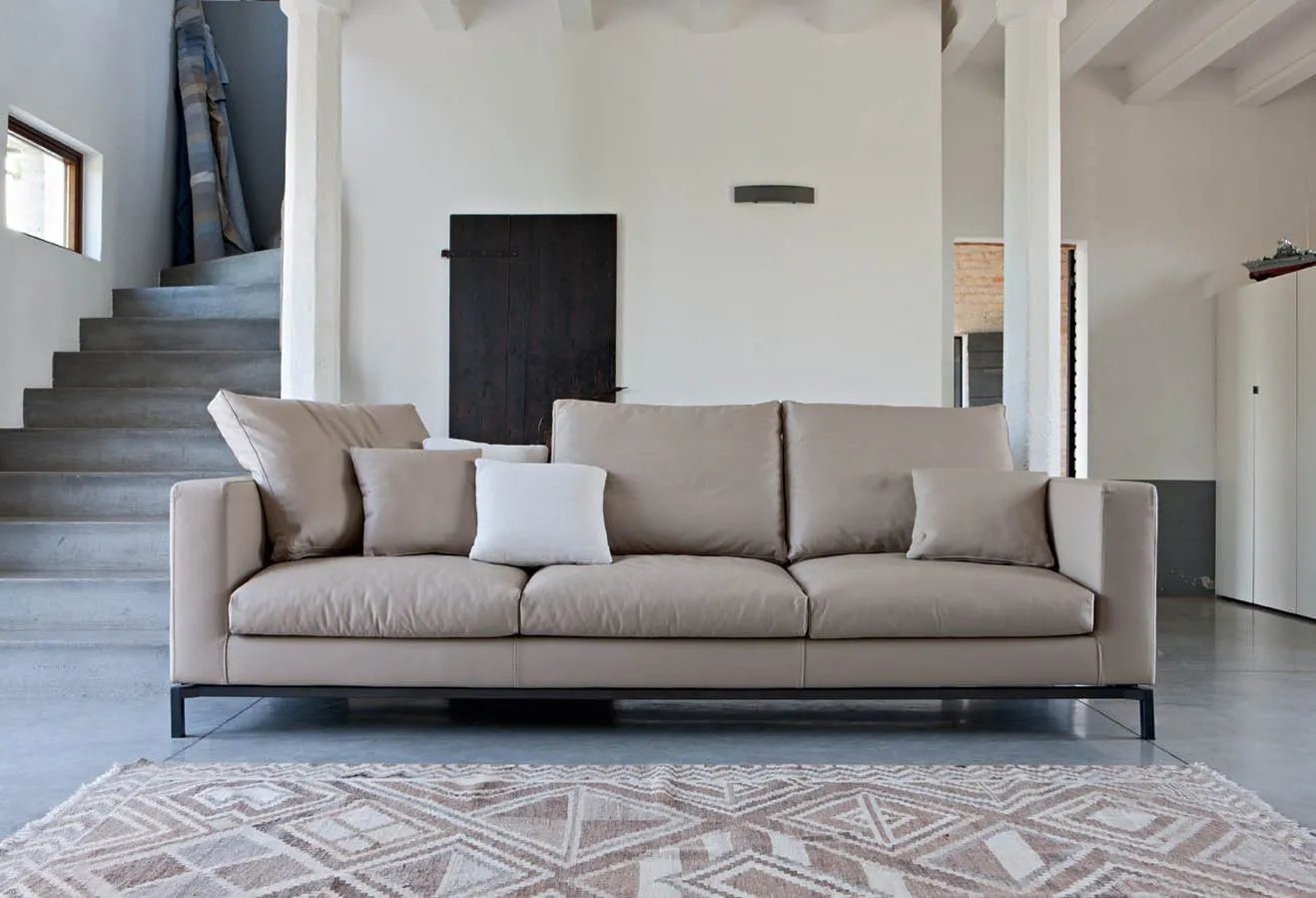 Design Ledersofa Fenice Leder schwarz | VON WILMOWSKY