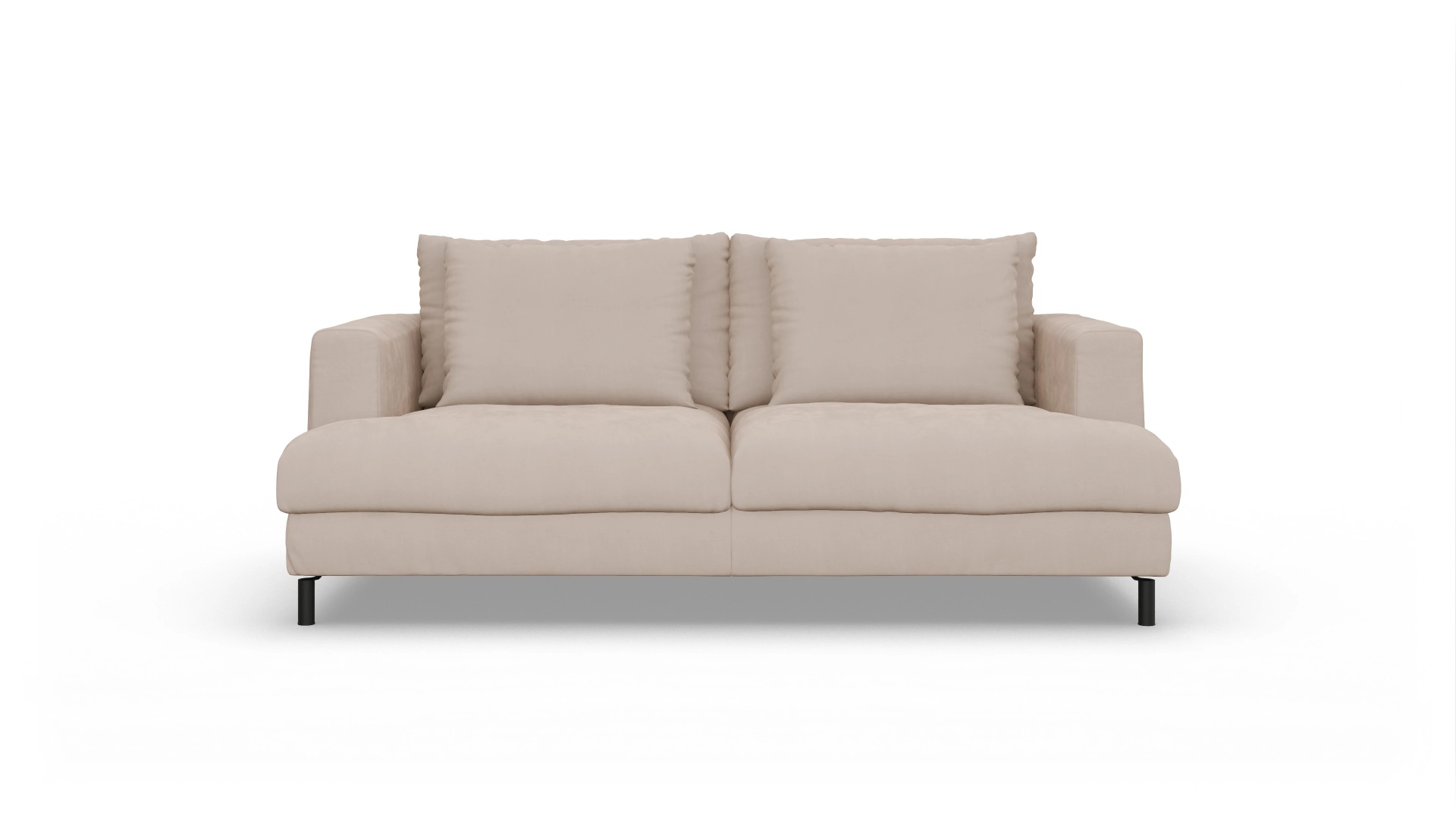 Sofa Faro in Stoff jetzt entdecken Samt beige | VON WILMOWSKY