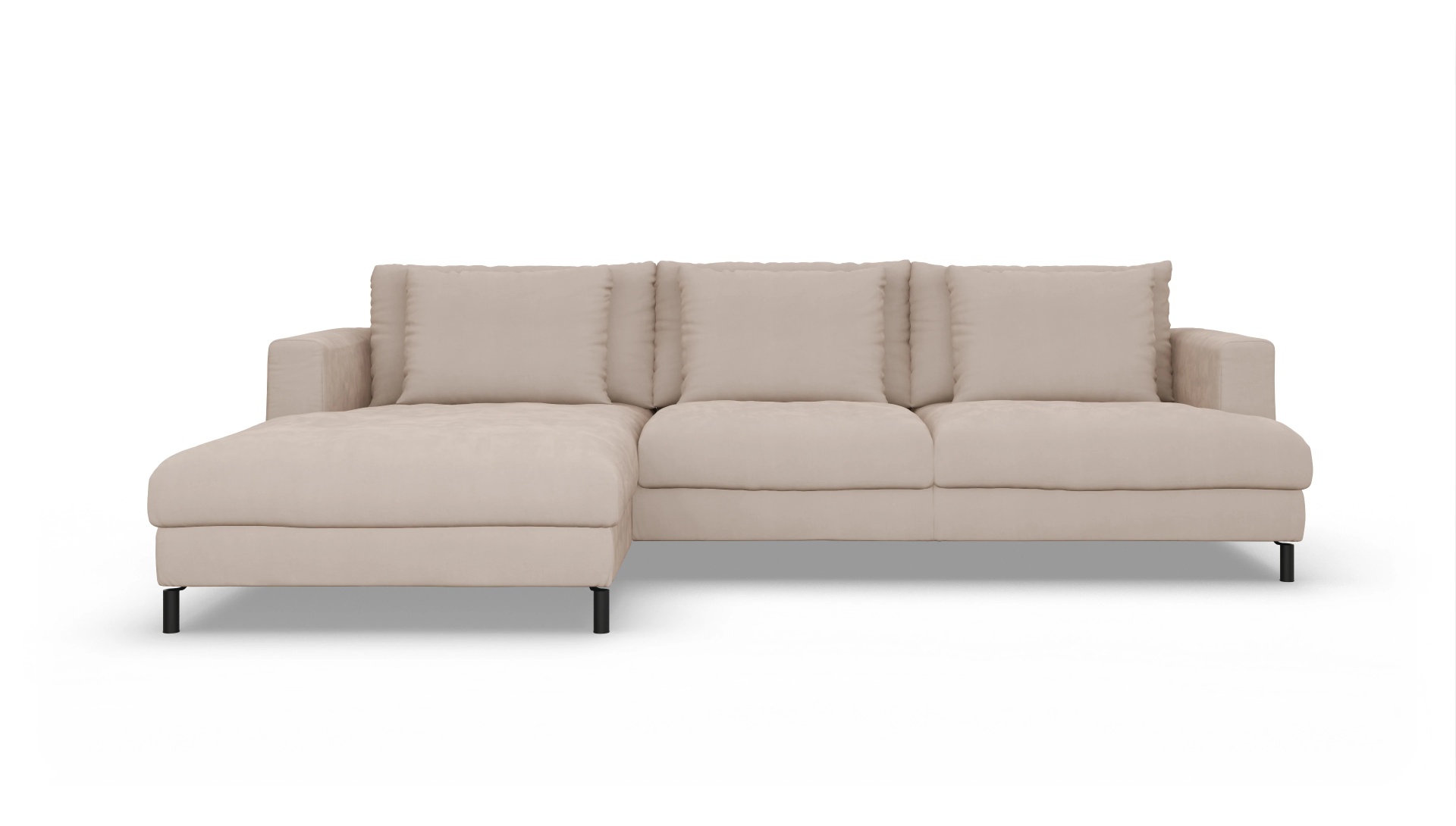 Sofa Faro in Stoff jetzt entdecken Samt beige | VON WILMOWSKY