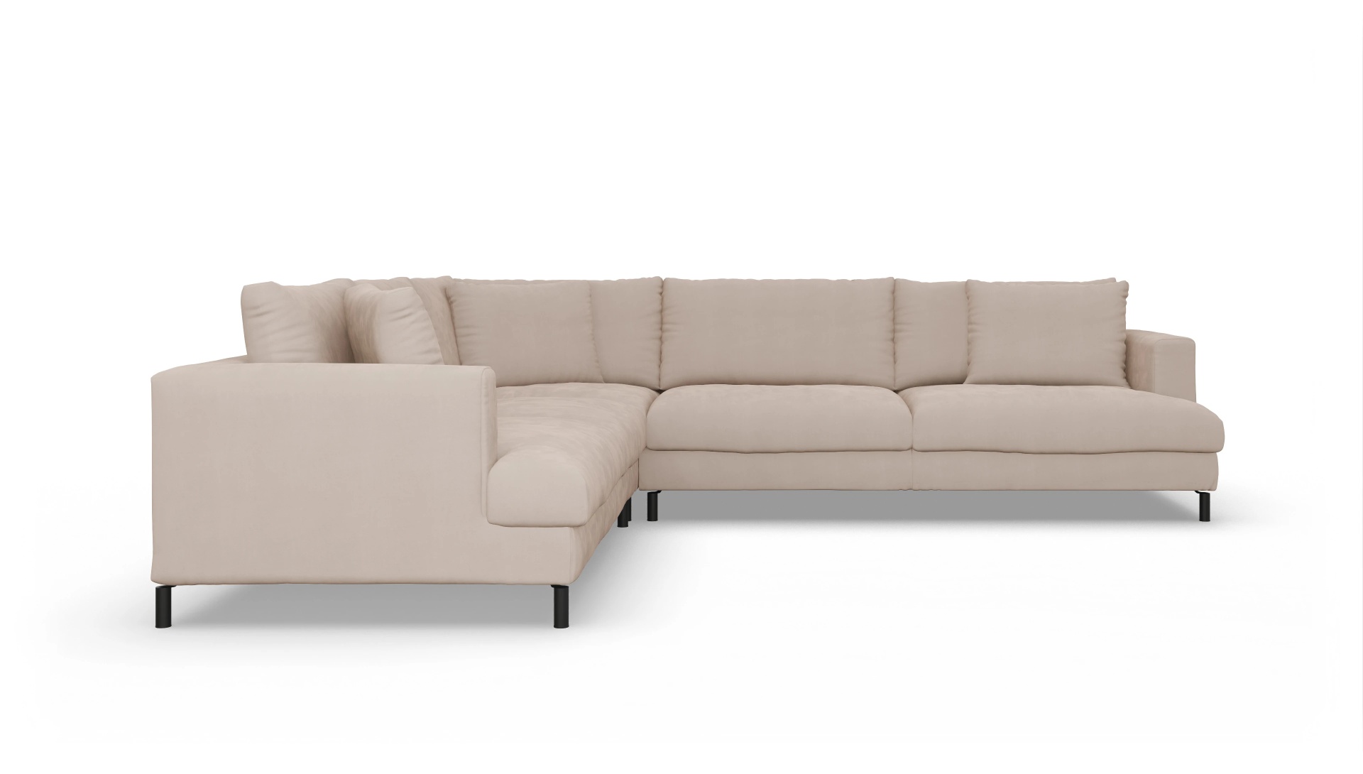 Sofa Faro in Stoff jetzt entdecken Samt beige | VON WILMOWSKY