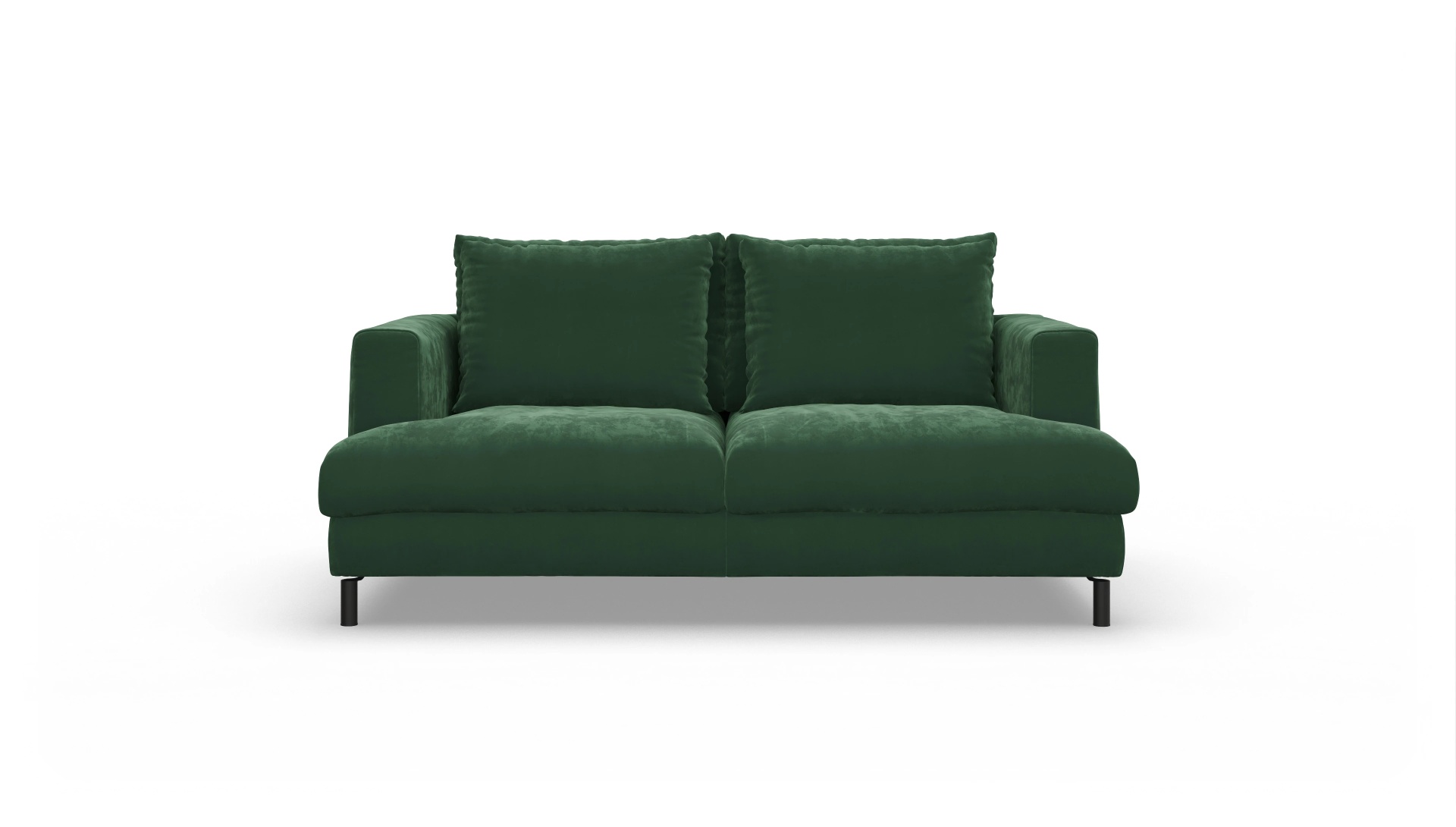 Sofa Faro in Stoff jetzt entdecken Samt grün | VON WILMOWSKY